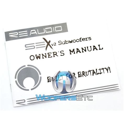 Sex12 V2 D4 Re Audio 12 650w Rms Dual 4 Ohm Se X Series Subwoofer