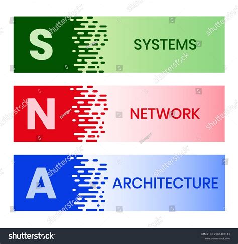 Sna Systems Network Architecture Acronym Business Stock Vector Royalty