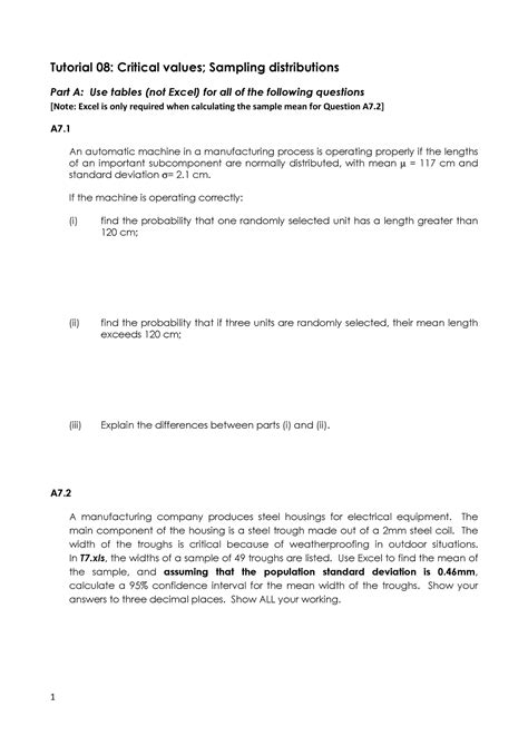 Tutorial Work 8 Questions 1 Studocu