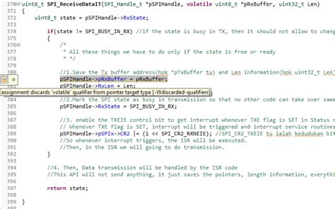 solved assignment discards volatile qualifier problem