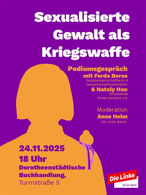 Sexualisierte Gewalt Als Kriegswaffe Podiumsgespräch Mit Ferda Berse