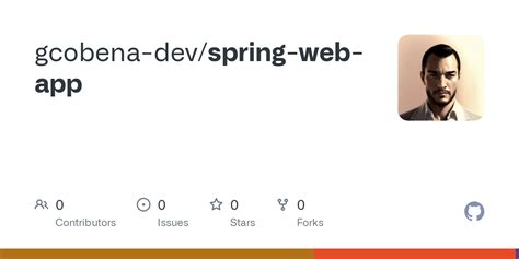 GitHub Gcobena Dev Spring Web App