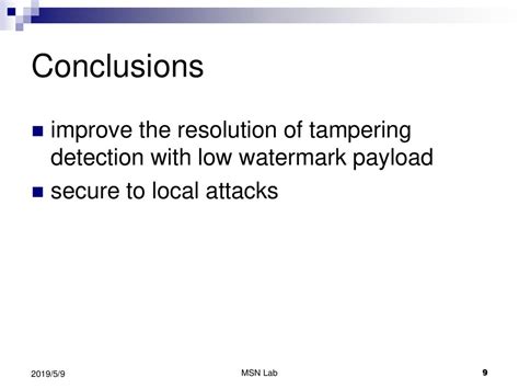 Digital Watermarking For Image Authentication With Localization Ppt Download