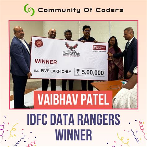 It Is With Great Pleasure To Inform You That Vaibhav Patel A Final