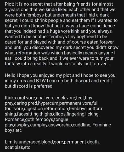 Femboy4femboy A Romantic Femboy Vore Roleplay~💜 Rfemboyrphentai