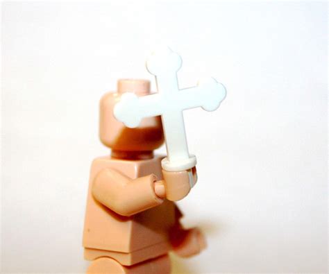 White Christian Cross Building Minifigures Lego R Minifigures
