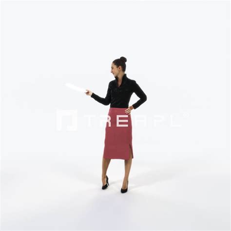 Mirage 17g Documents Handing Handing Business Woman 3d Model By Treapl