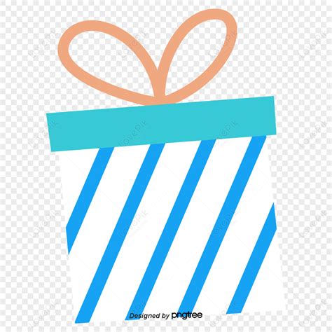 납작한 선물 상자귀엽다만화생일 선물 Png 일러스트 무료 다운로드 Lovepik