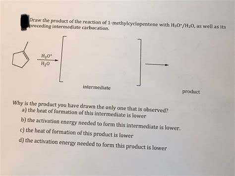 Answered Draw The Product Of The Reaction Of… Bartleby