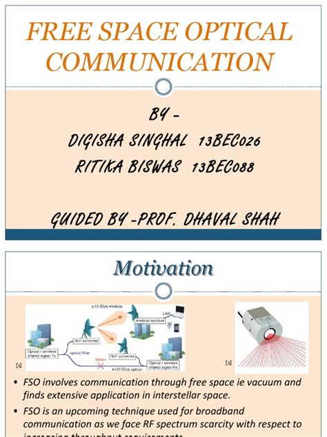 Free Space Optical Communication Pdf Laser Attenuation