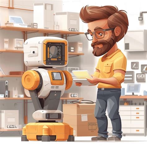 Game Designer It Auditor In A Robotics Lab Abstract Design Premium Ai