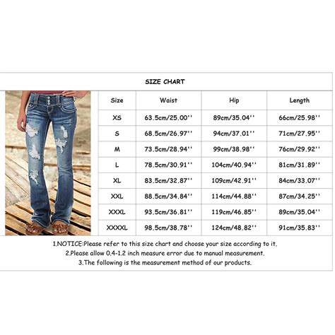 Womens Rock Revival Jeans Size Chart