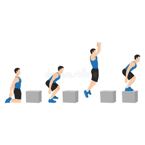 Squat Jumps Stock Illustrations 54 Squat Jumps Stock Illustrations