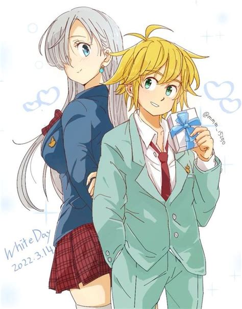 Safebooru 1boy 1girl Blonde Hair Blue Eyes Couple Elizabeth Liones