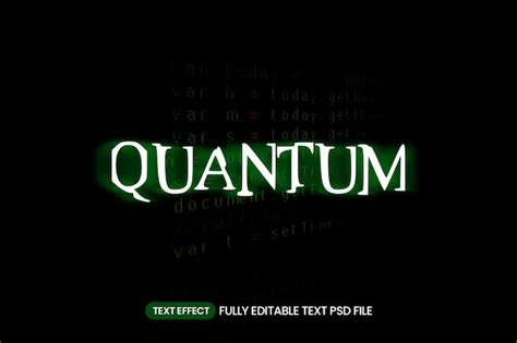 Premium Psd Quantum Cyber Security Text Effect