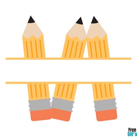 Free Pencil Split Monogram Designs Dxf Free Dxfs
