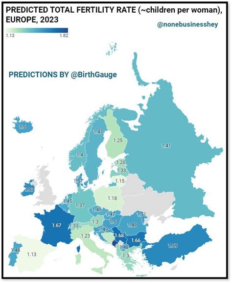 Predicted Total Fertility Rates In Europe 2023 700x900 Rmapporn