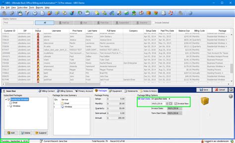 Set Bill Start Date To A Past Date VISP
