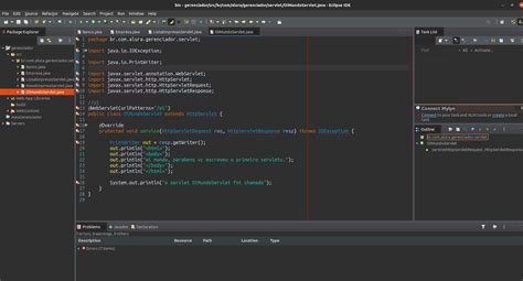não consigo importar as classes no projeto do professor java servlet