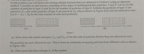 Solved In This Problem You Will Derive The Mixing Entropy Chegg