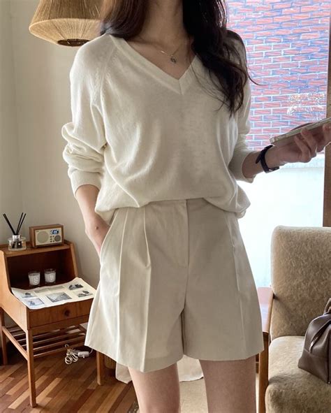 메이제이 3color면반바지 코튼반바지 핀턱 와이드반바지메이제이 위시버킷