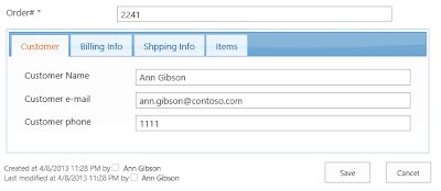 SharePoint Forms Designer SharePoint Form With Related Items List Part