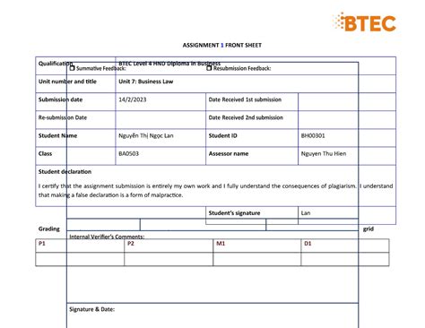asm 1 law bài này chỉ pass thui assignment 1 front sheet