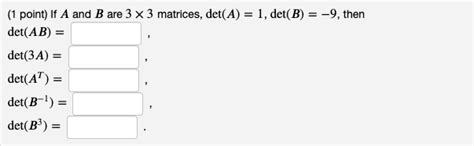 solved 1 point consider the following matrix 0 3 2 3 2