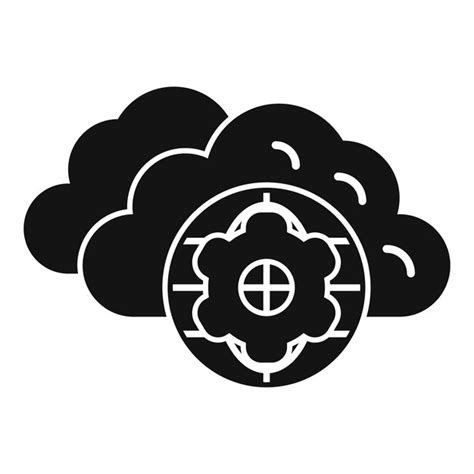 Premium Vector Global Cloud Computing Configuration Gear Symbol Icon