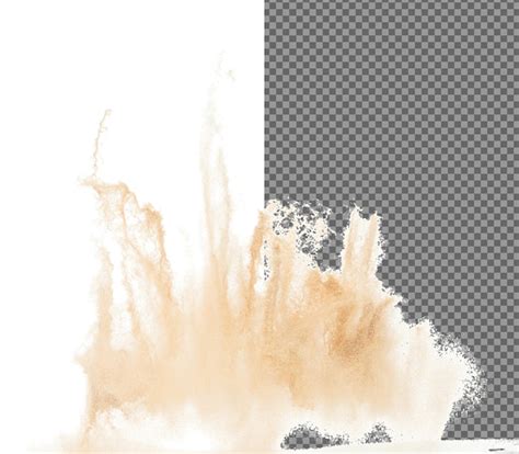 Premium Psd Small Fine Size Sand Flying Explosion Golden Grain Wave