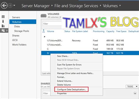 installing and enabling data deduplication on windows server 2019 ~ it