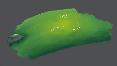 I Took Another Shot At Painting Studio Ghibli Styled Grass This Time