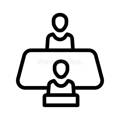 Job Interview Icon Stock Vector Illustration Of Designed 358593630