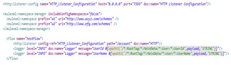 Mule Dynamic Namespace