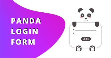 Panda Login Form