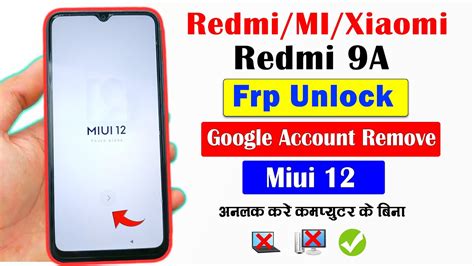 How To Unlock Redmi A Frp Lock Redmi A Frp Bypass
