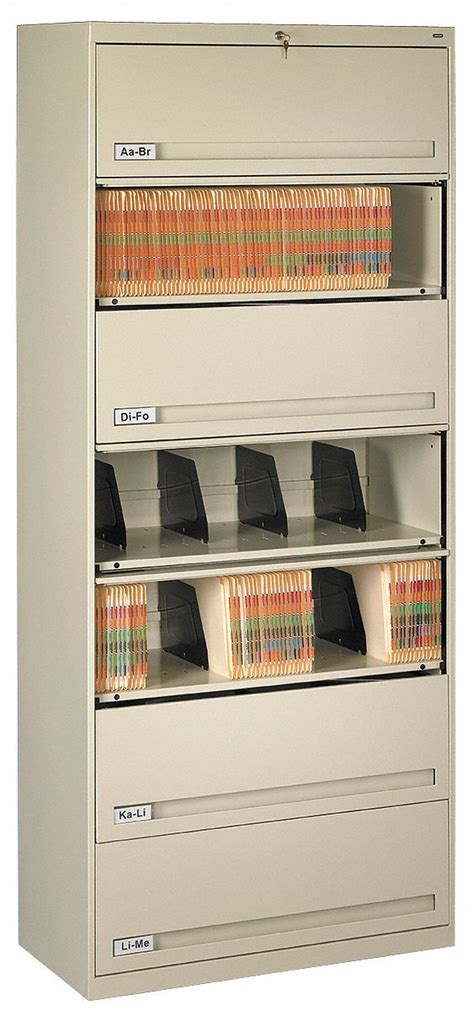 Tennsco Champagneputty 7 Drawers Lateral File Cabinet 5ufa1