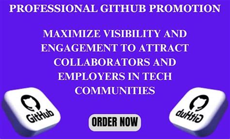 Promote Your Github Profile To Boost Project Visibility By Gianddy Fiverr