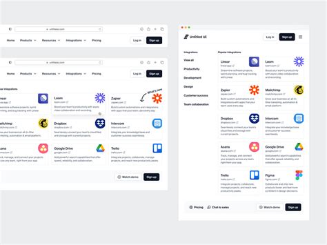 header navigation — untitled ui by jordan hughes® on dribbble