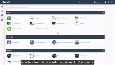 how to create additional ftp accounts in cpanel [video]