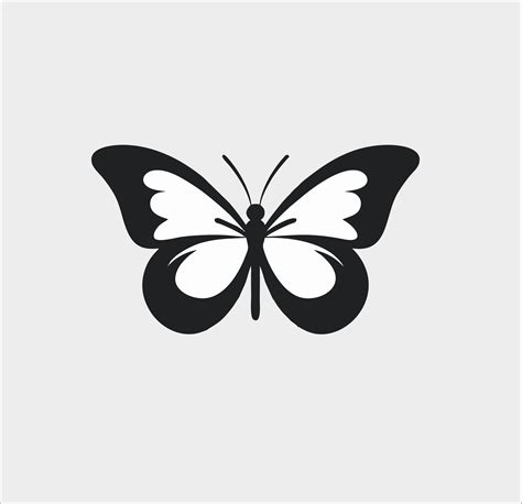 Minimalista Logo Diseño Negro Y Blanco Mariposa 27214351 Vector En Vecteezy