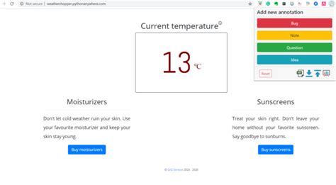 Weather Shopper App With Plugin Qxf2 Blog