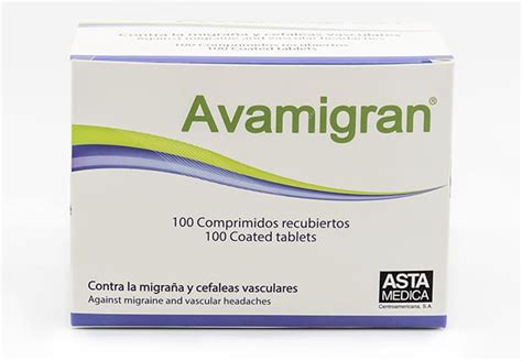 Avamigran Tabletas VÍa Oral