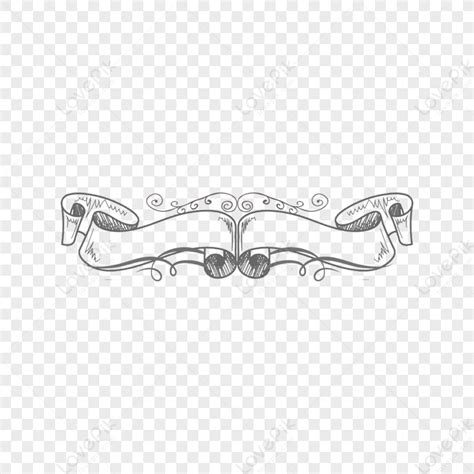 เส้นขอบสีดำวาดด้วยมือวาดองค์ประกอบตกแต่งชายแดน Png สำหรับการดาวน์โหลดฟรี Lovepik