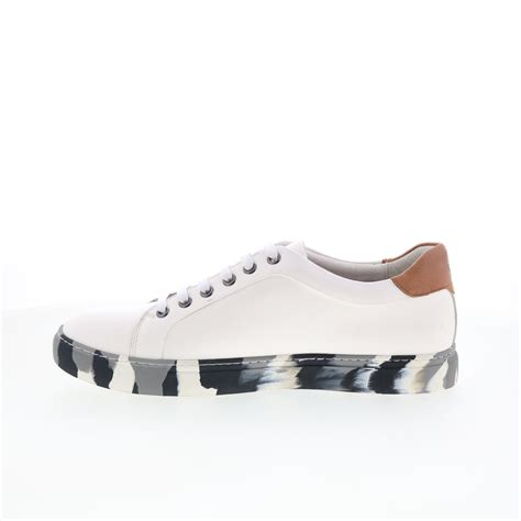Robert Graham Ufo Rg5752l Mens White Leather Lifestyle Sneakers Shoes