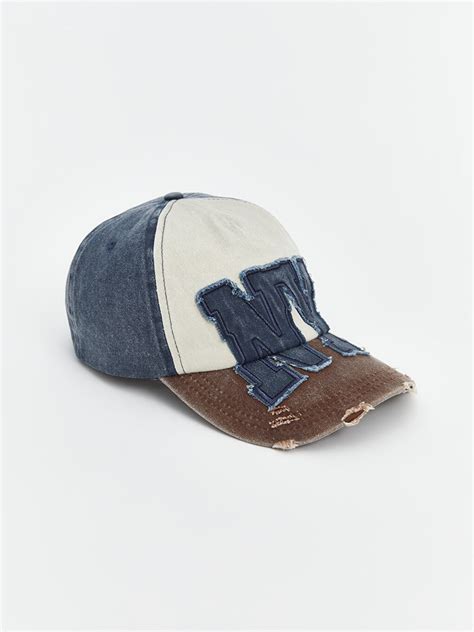 Lcw Accessories كاب مطرز Ny للرجال S5en73z8 M0t Lc Waikiki