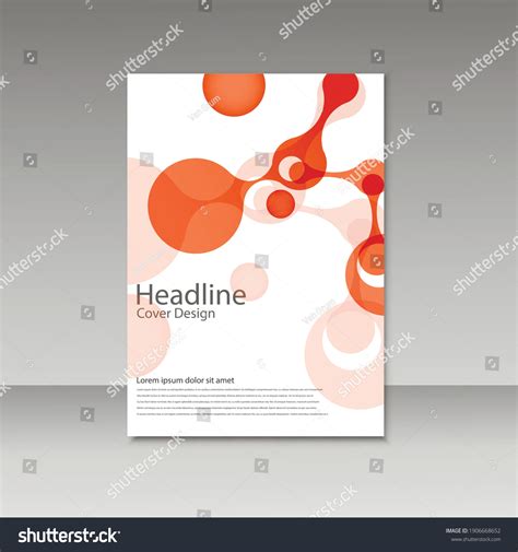 Vector Abstract Molecular Structure Template Design Stock Vector Royalty Free 1906668652