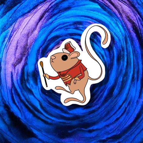Coraline Circus Mouse Sticker Cute Weatherproof Glossy Vinyl Sticker