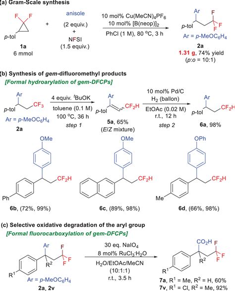 High‐valent Copper Catalysis Enables Regioselective Fluoroarylation Of Gem‐difluorinated