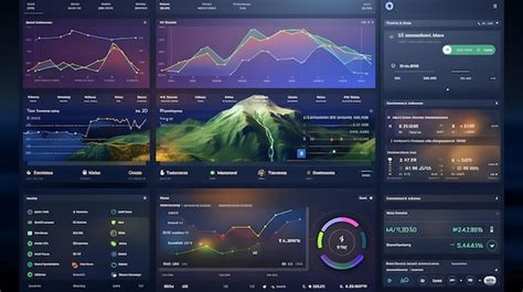 Premium Ai Image Web Dashboard Analytics And Reporting Data Visualization Trend Analysis An